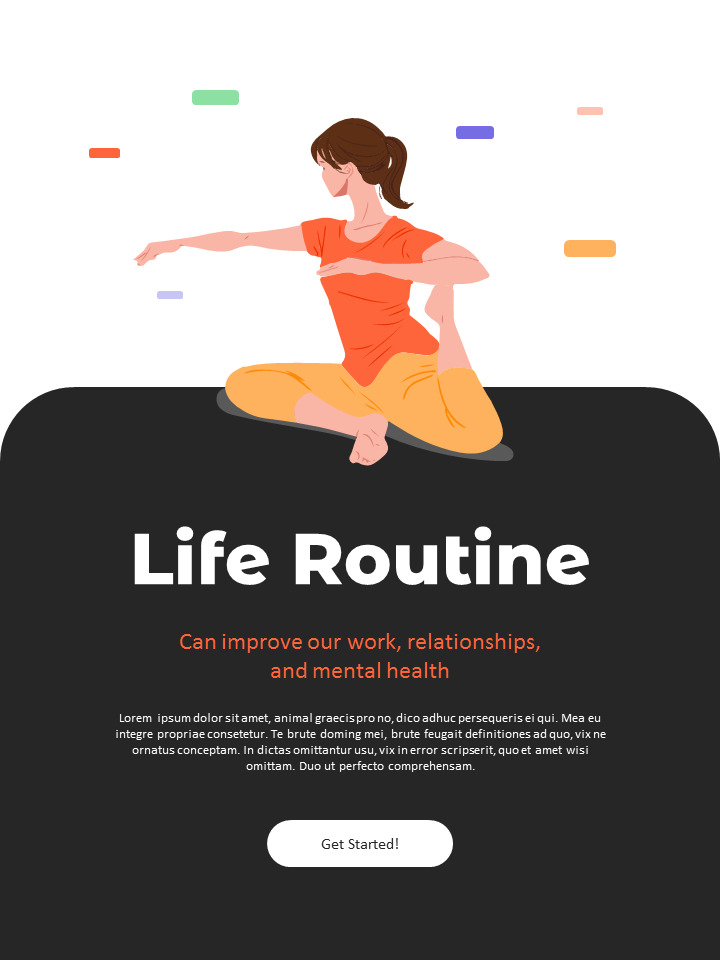 Daily Routine Life Style presentation template ppt powerpoint