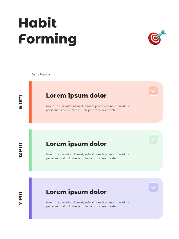 Daily Routine Life Style presentation template ppt powerpoint