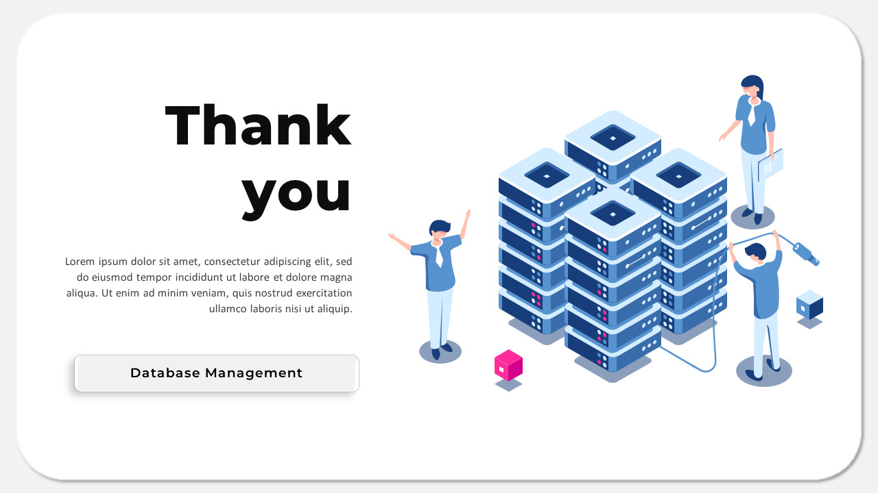 Database Management PowerPoint Layout