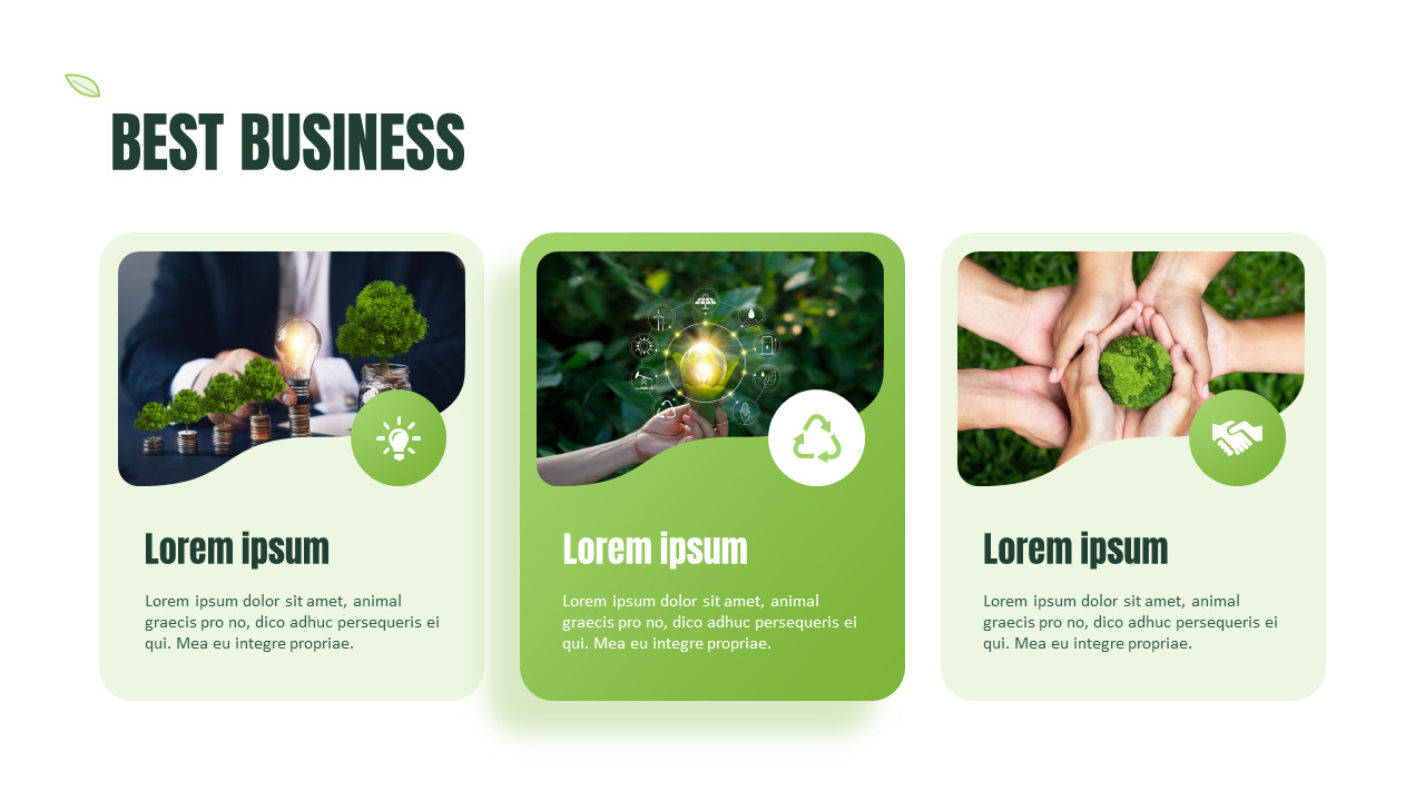 ESG Business Pitch Deck PowerPoint Template