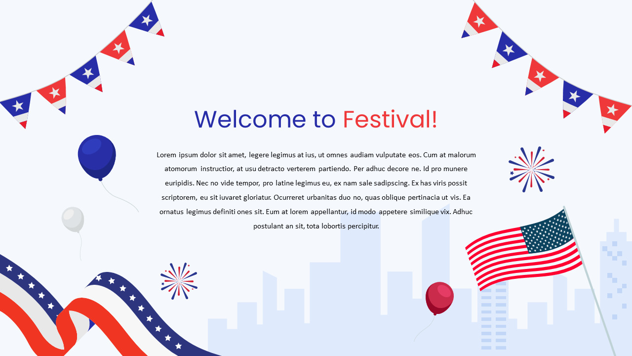 Happy 4th of July professional google slides presentation