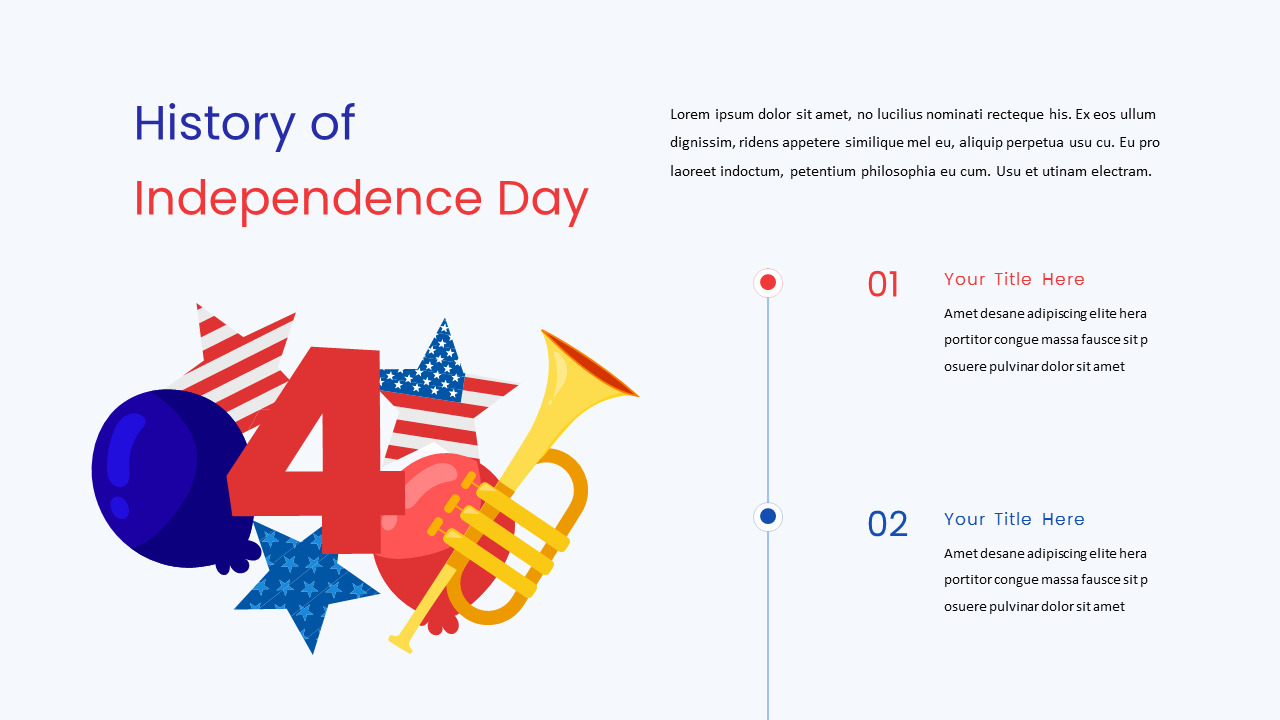 Happy 4th of July professional google slides presentation