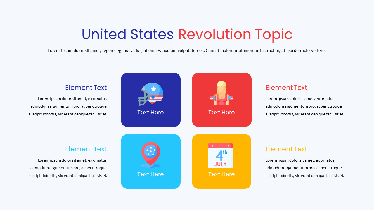 Happy 4th of July professional google slides presentation