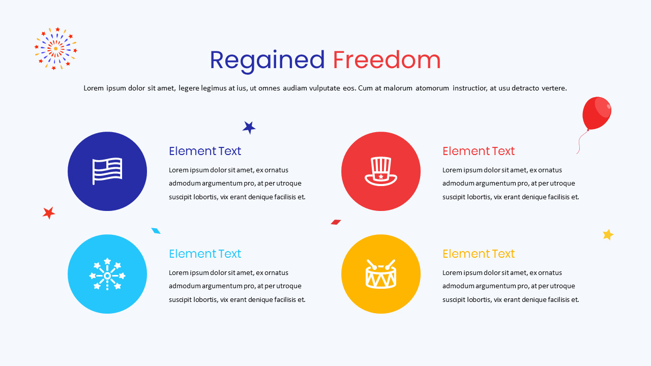 Happy 4th of July professional google slides presentation