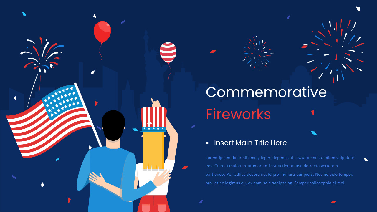 Happy 4th of July professional google slides presentation