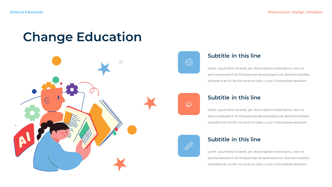 Science Education Easy Google Slides Template