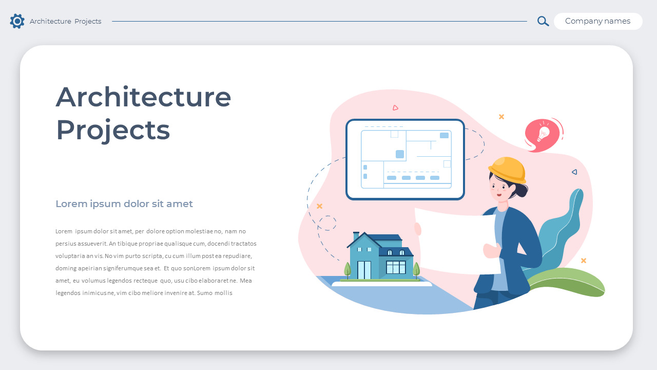 Architecture Projects Simple Google Slides