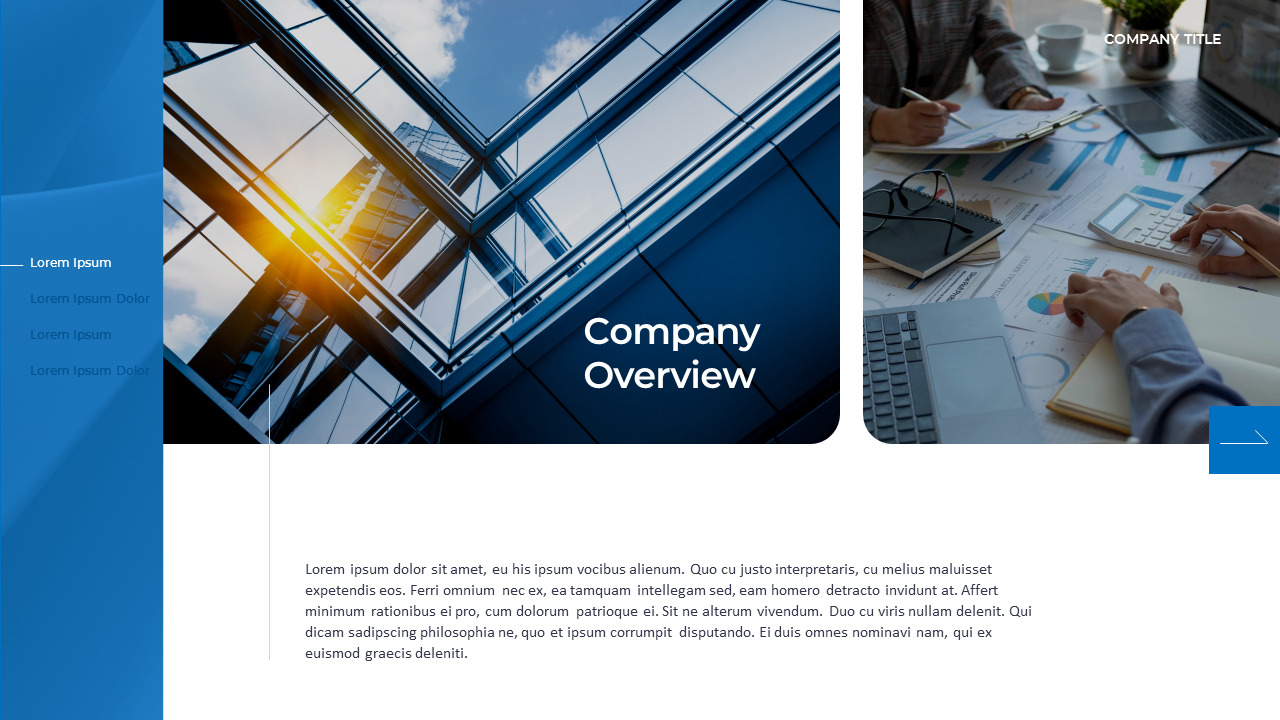 Business Plan company profile template design