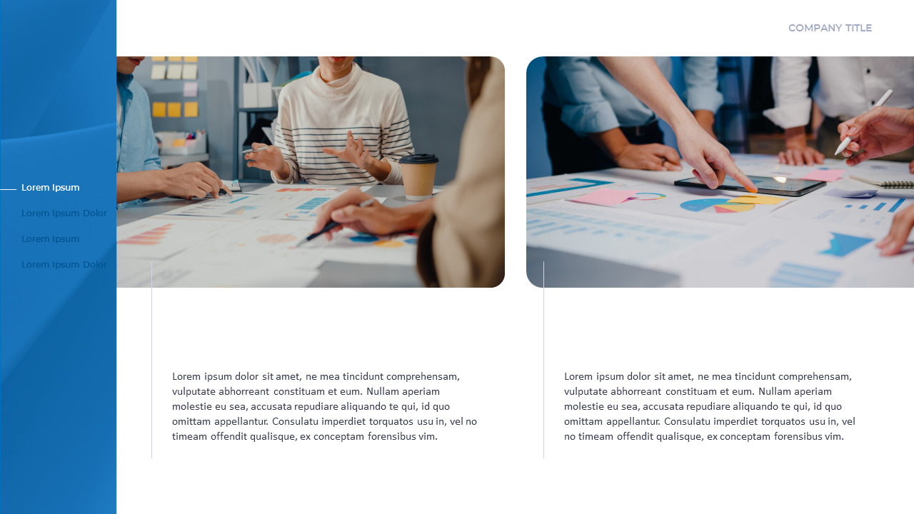 Business Plan company profile template design