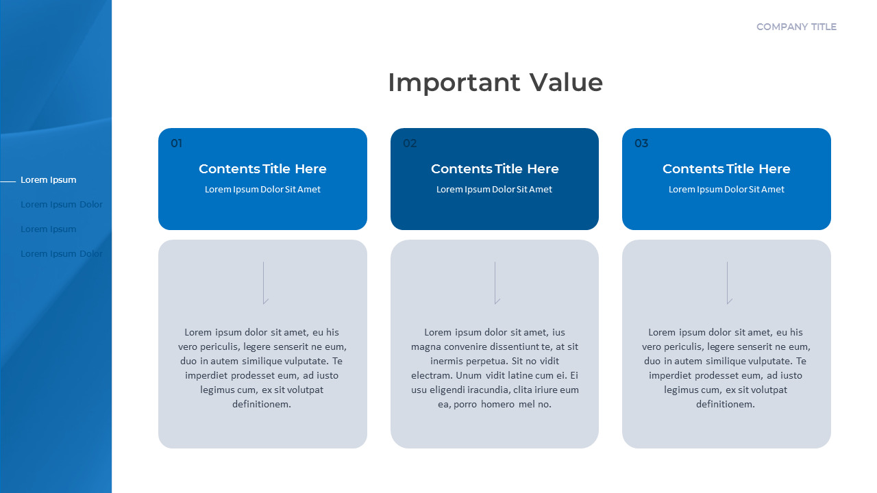 Business Plan company profile template design