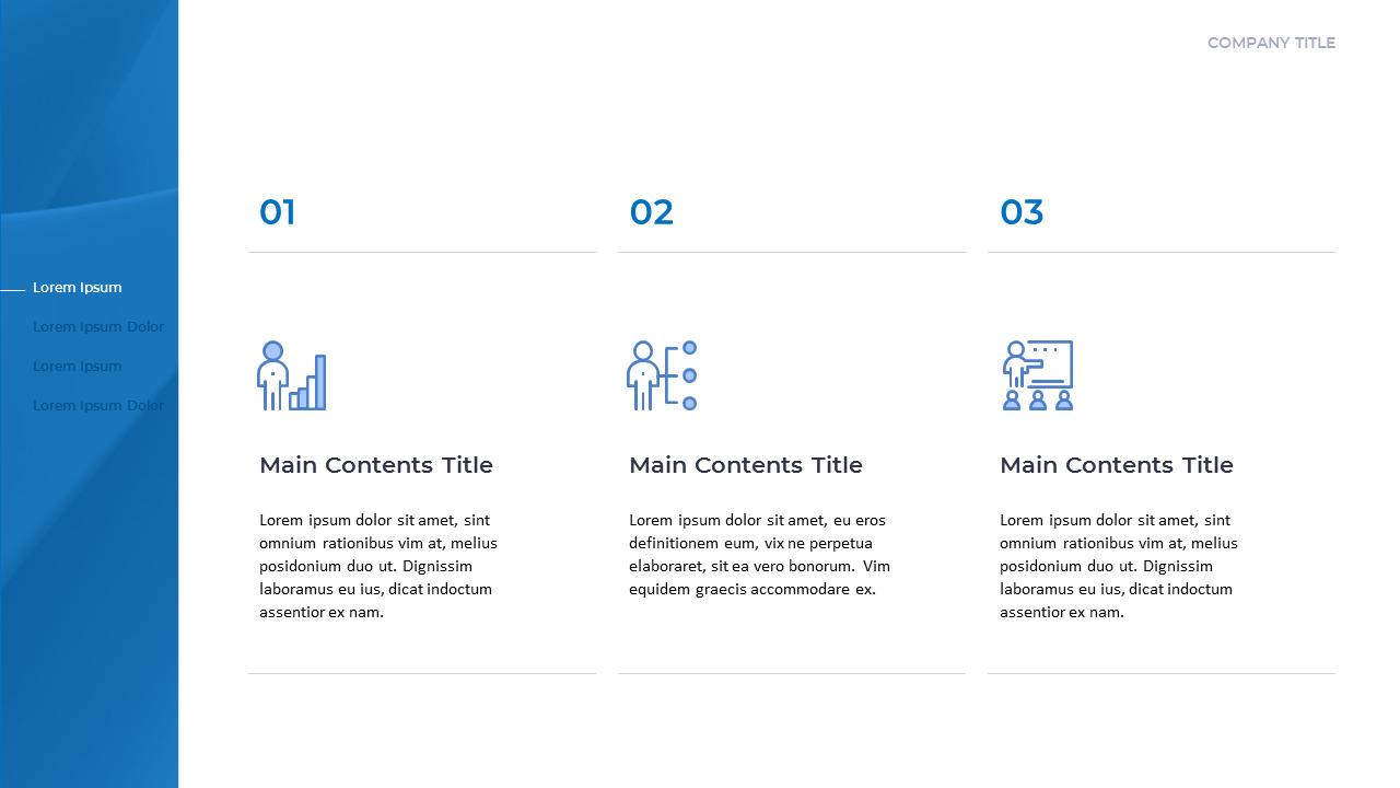 Business Plan company profile template design