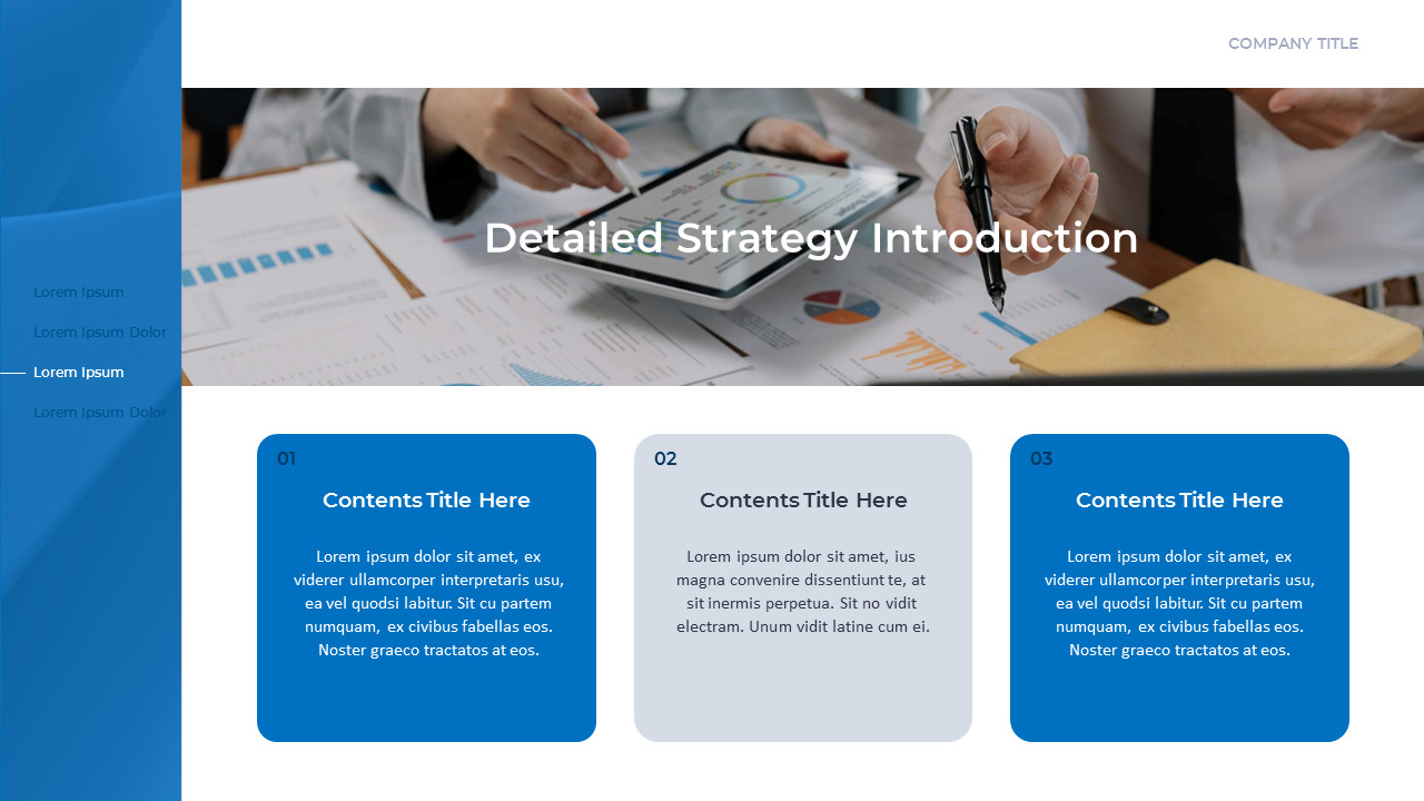 Business Plan company profile template design