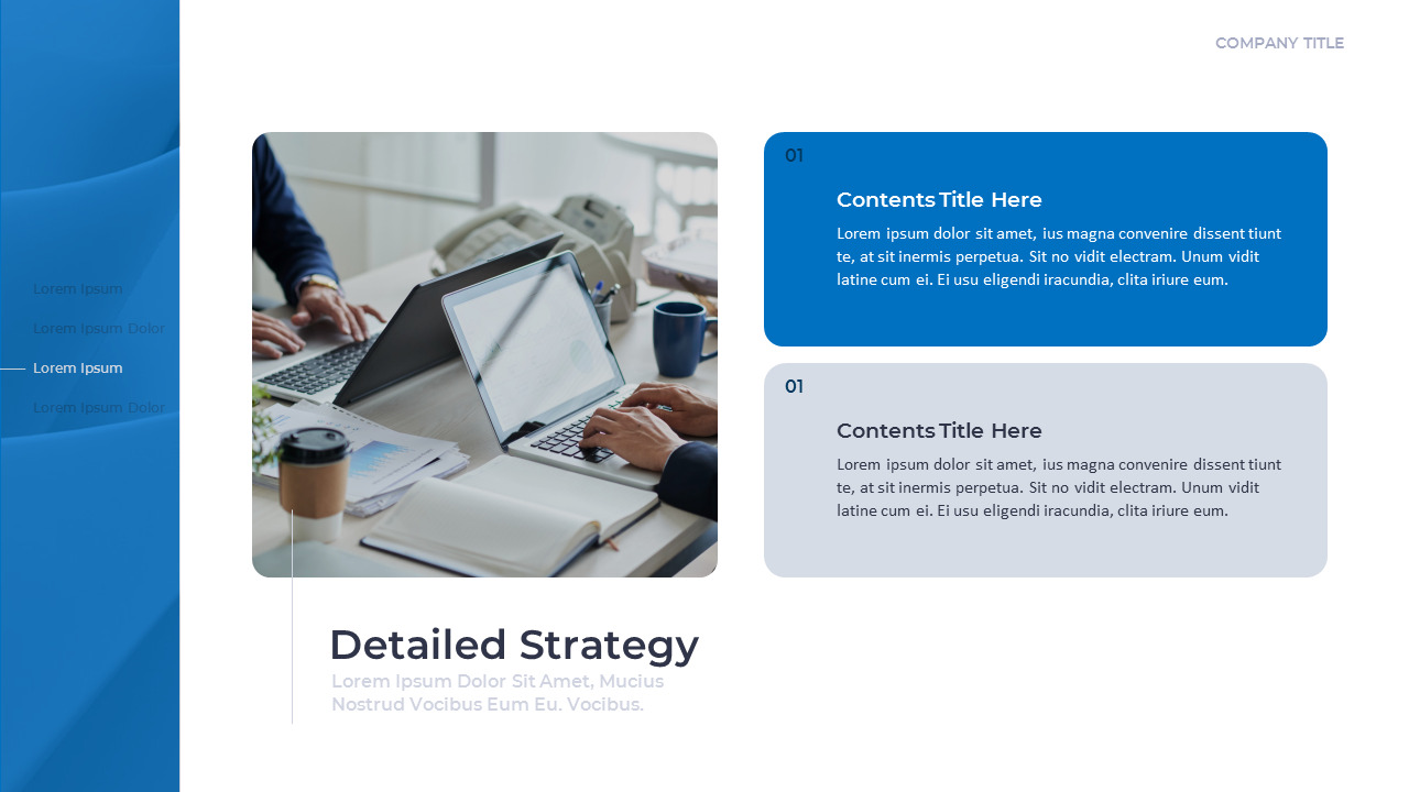 Business Plan company profile template design