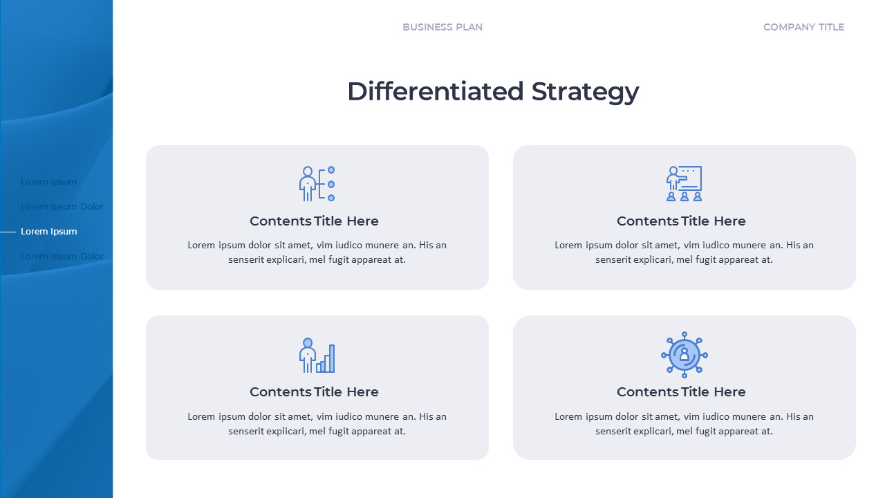 Business Plan company profile template design