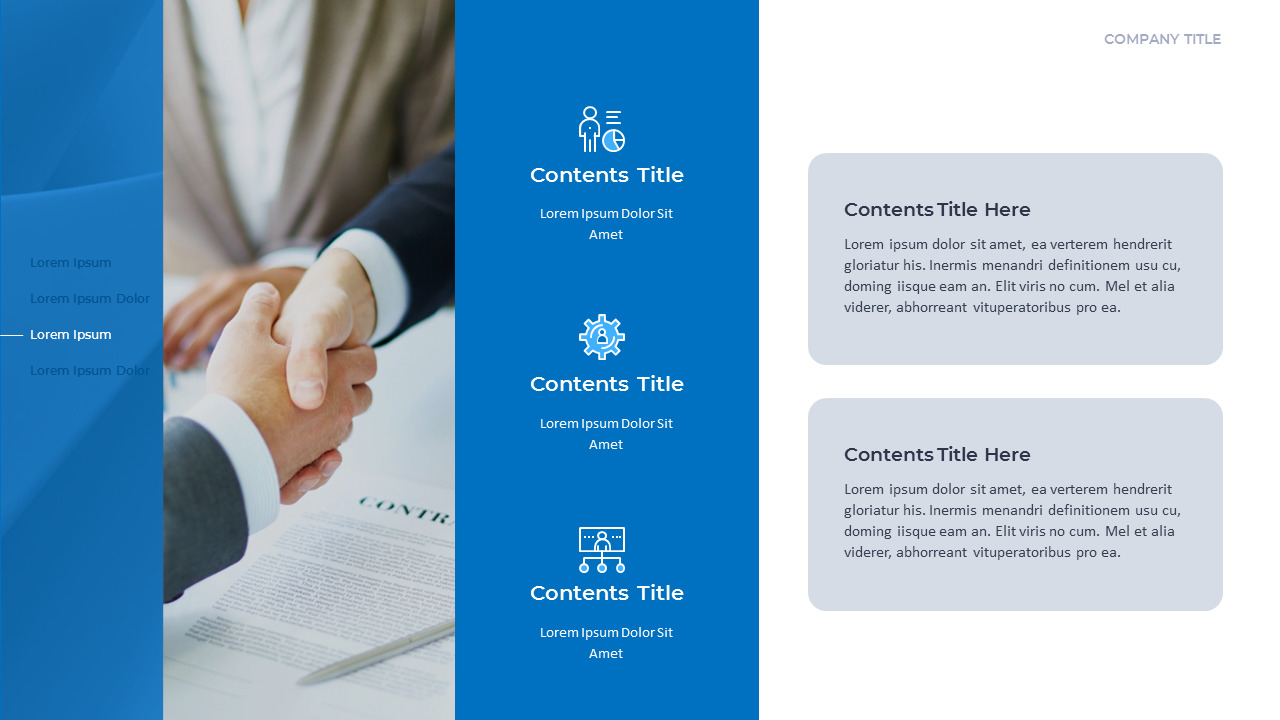 Business Plan company profile template design