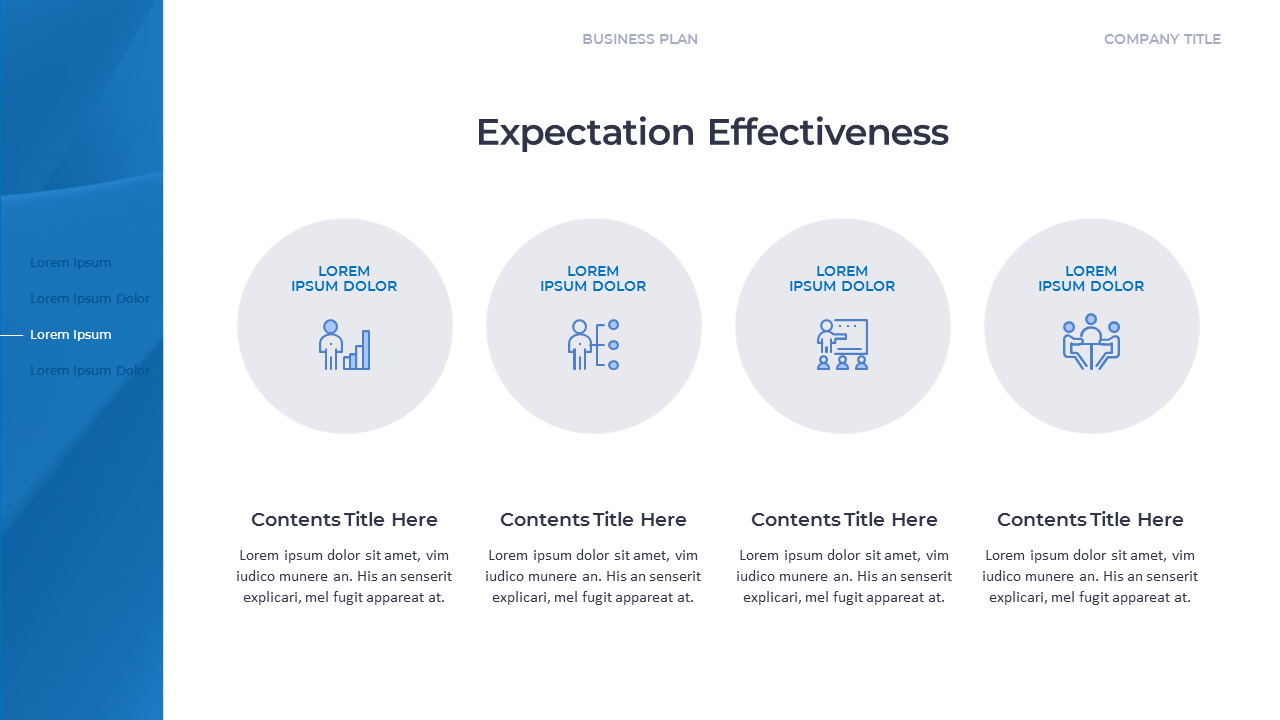 Business Plan company profile template design