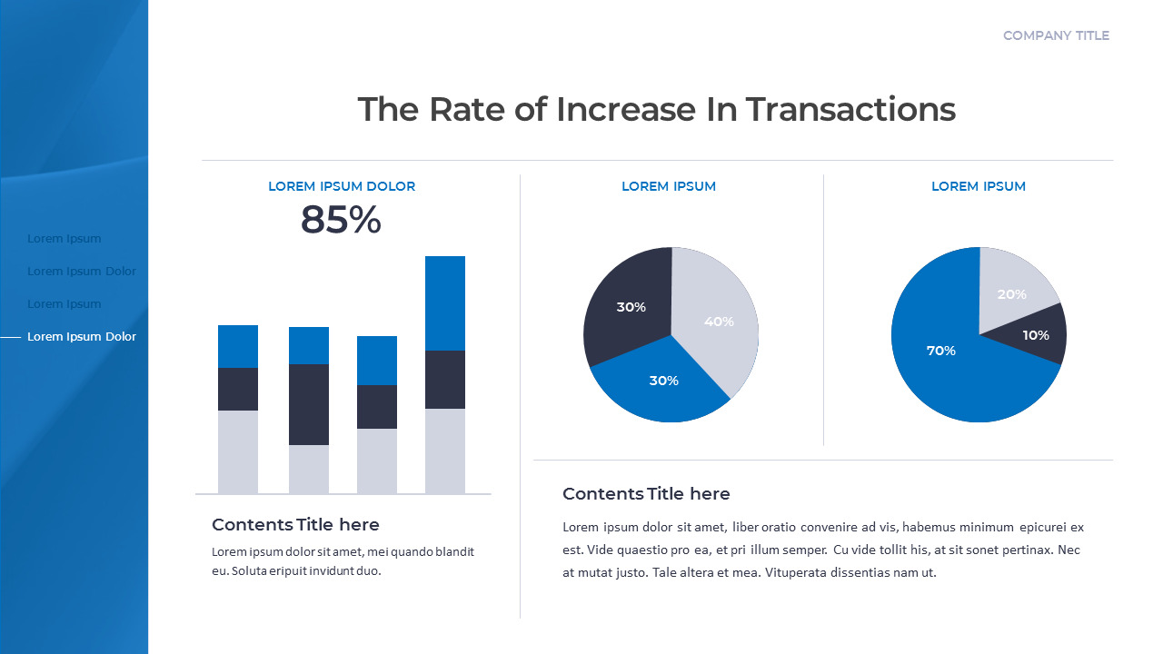 Business Plan company profile template design