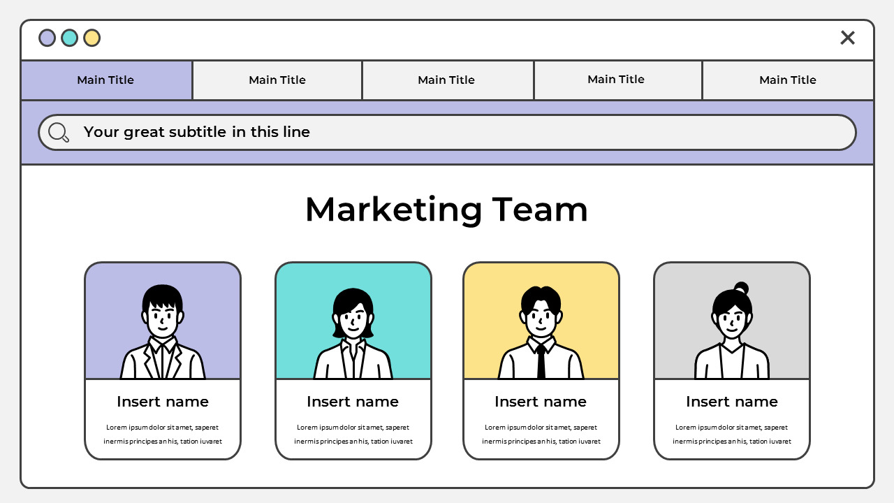 Marketing Project business presentation template