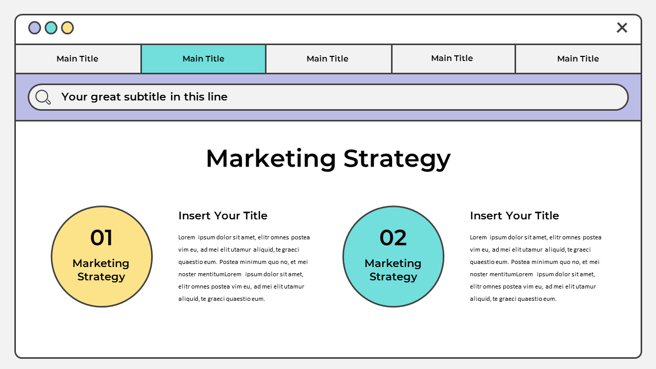 Marketing Project business presentation template