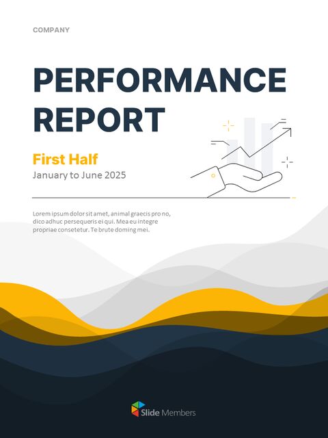 Performance Report business presentation template
