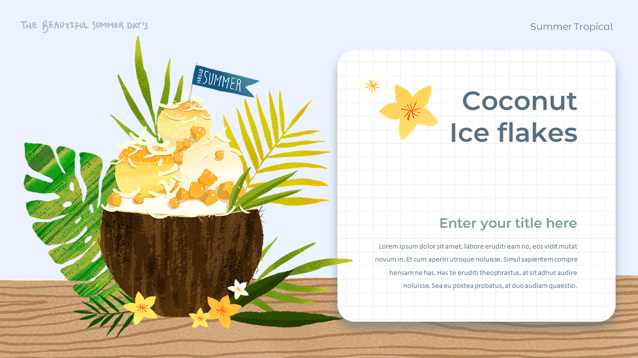 Summer Tropical ppt themes