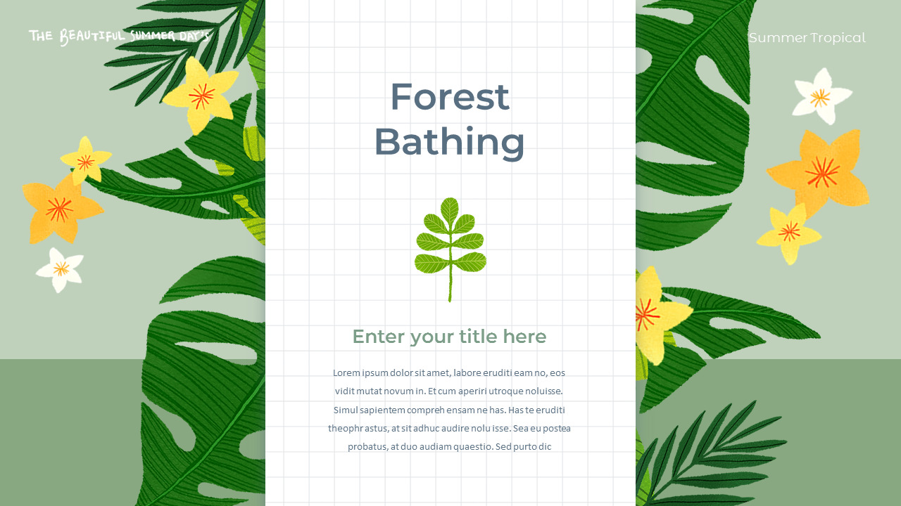 Summer Tropical ppt themes