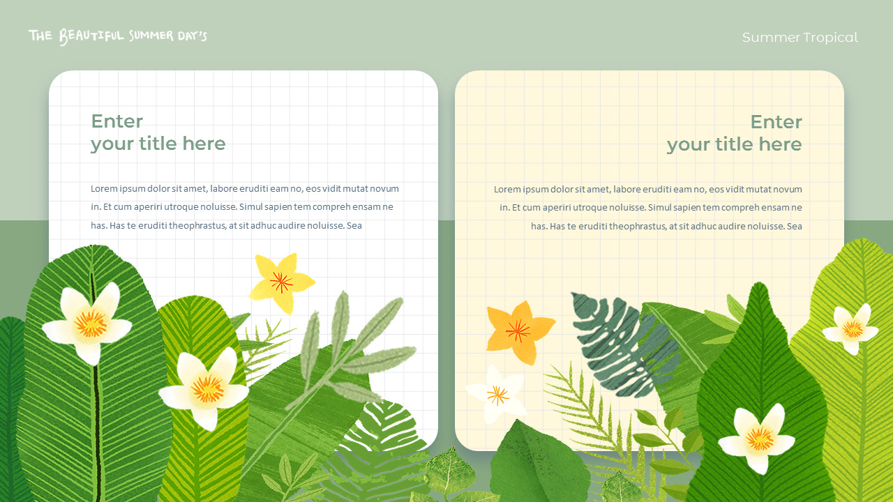 Summer Tropical ppt themes