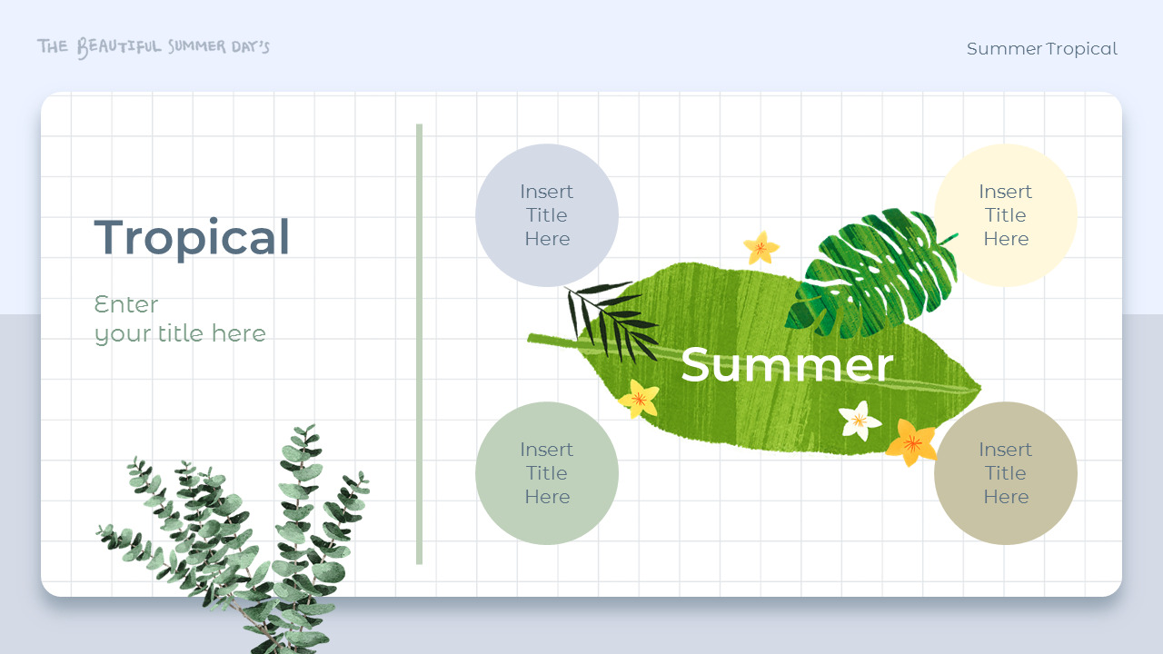 Summer Tropical ppt themes