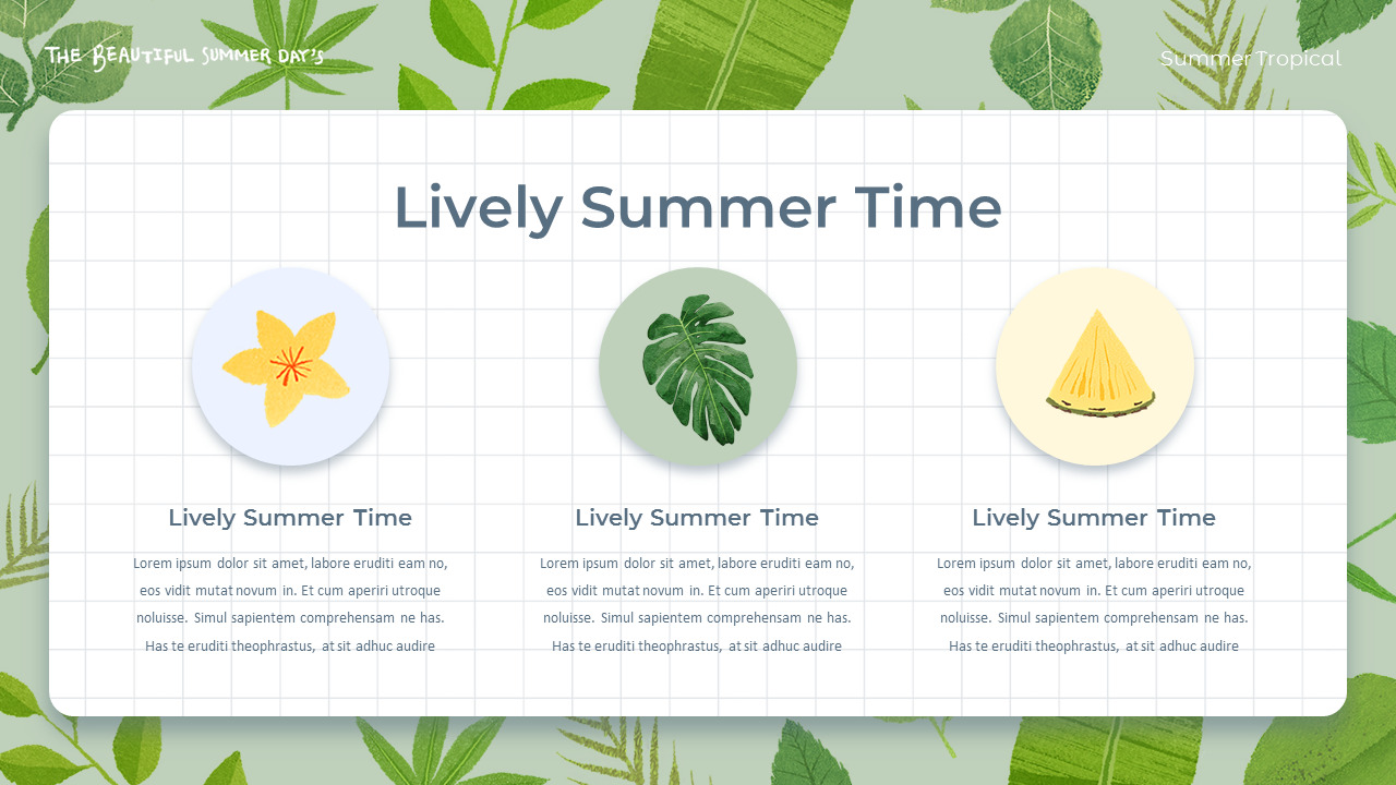 Summer Tropical ppt themes