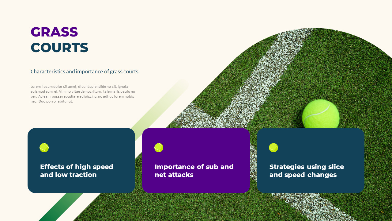 The Championships Wimbledon Tennis Product Pitch Presentation Template