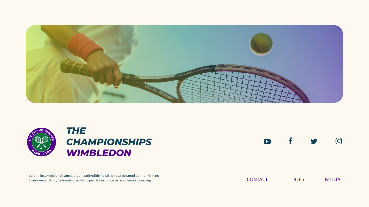 The Championships Wimbledon Tennis Product Pitch Presentation Template