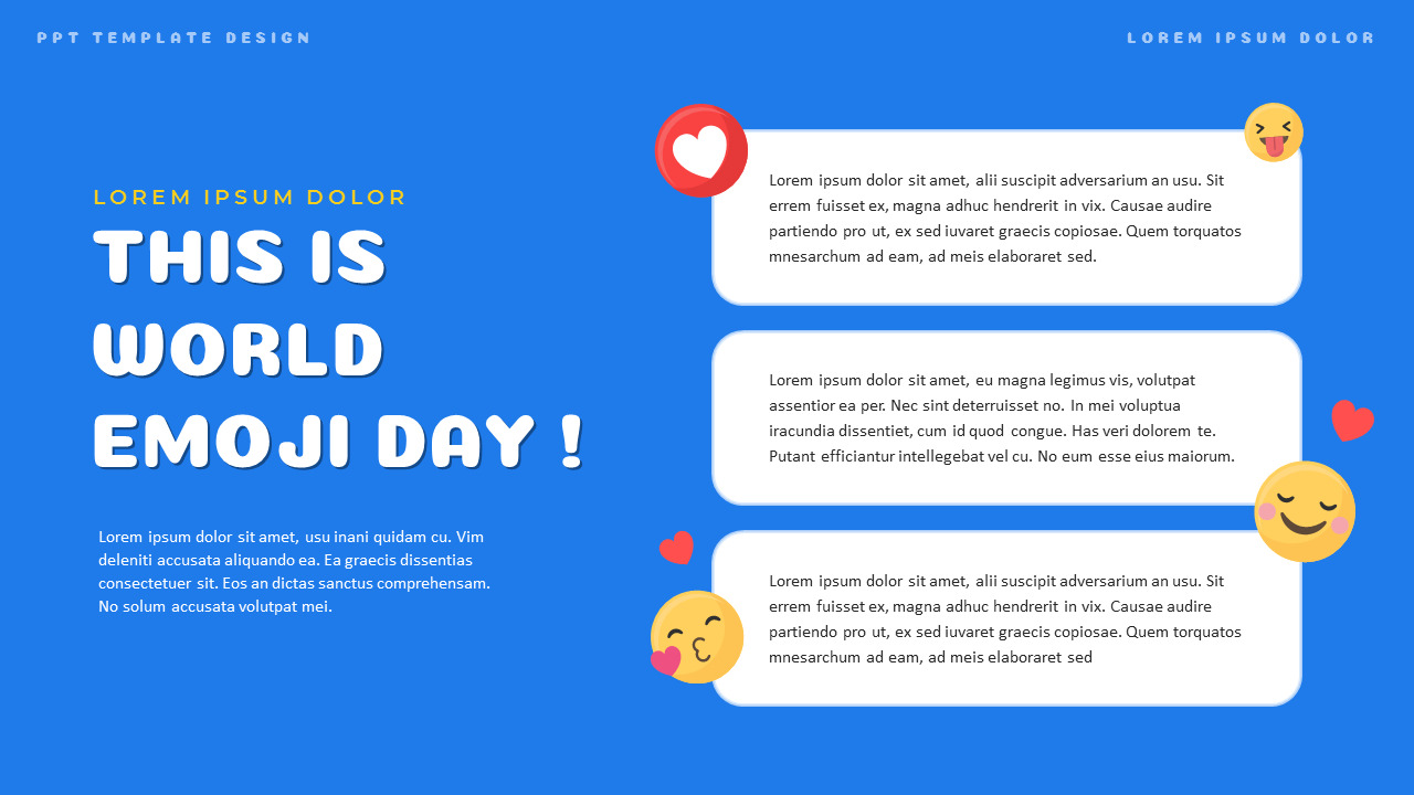World Emoji Day PPT Slides