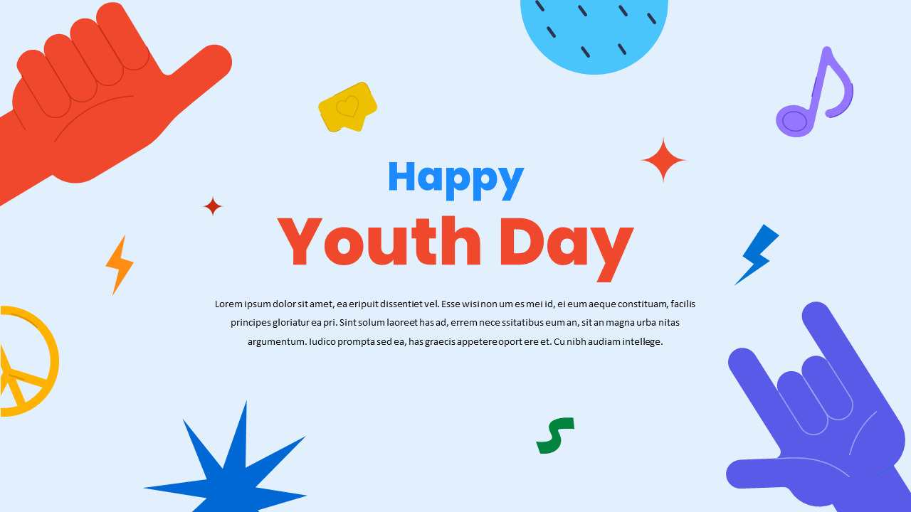 Happy Youth Day slide powerpoint
