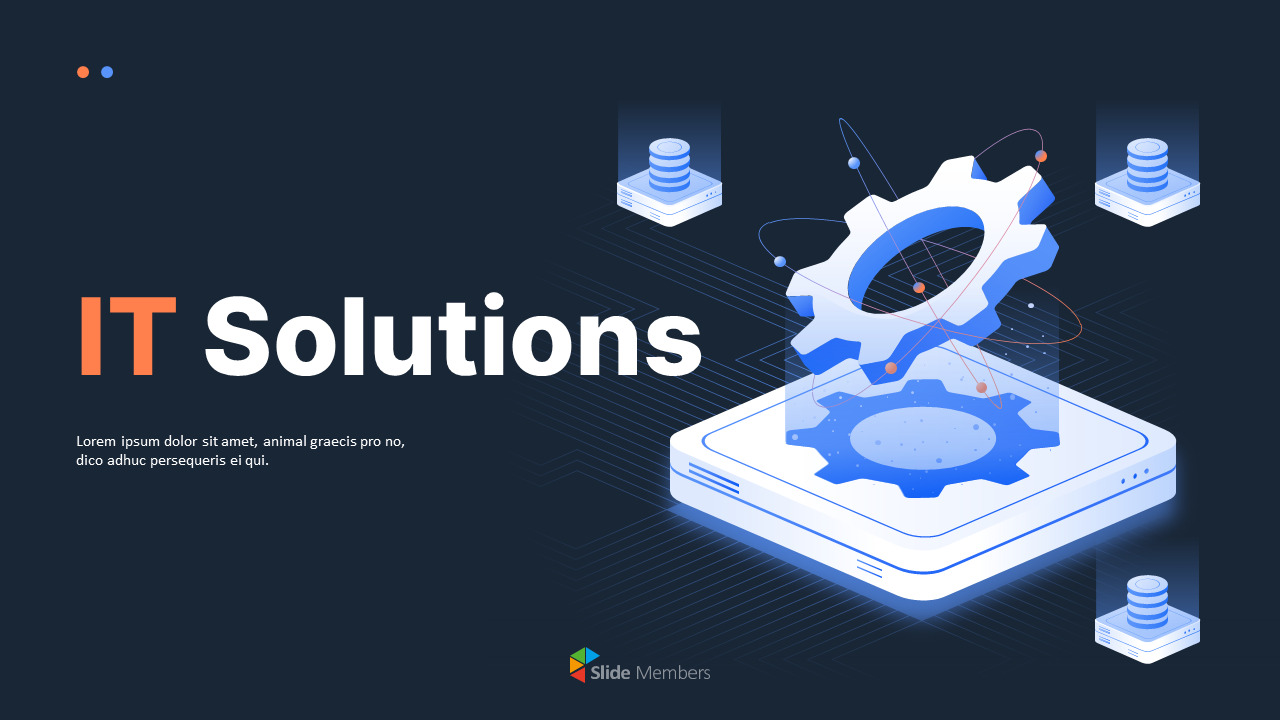 IT Solutions Pitch Deck PPT Design Templates