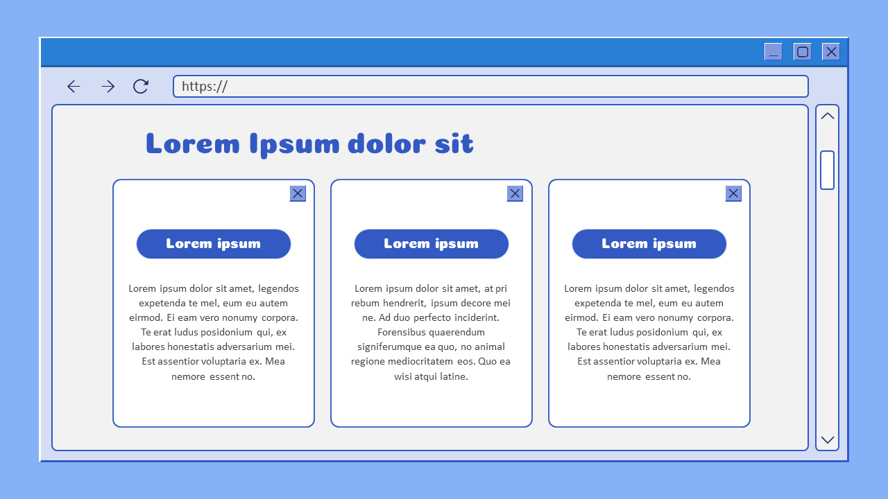 Retro Web Browser business proposal layout