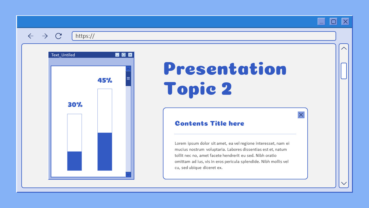 Retro Web Browser business proposal layout