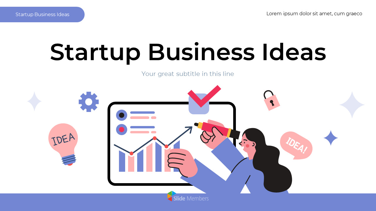 Startup Business Ideas Business Presentation Templates