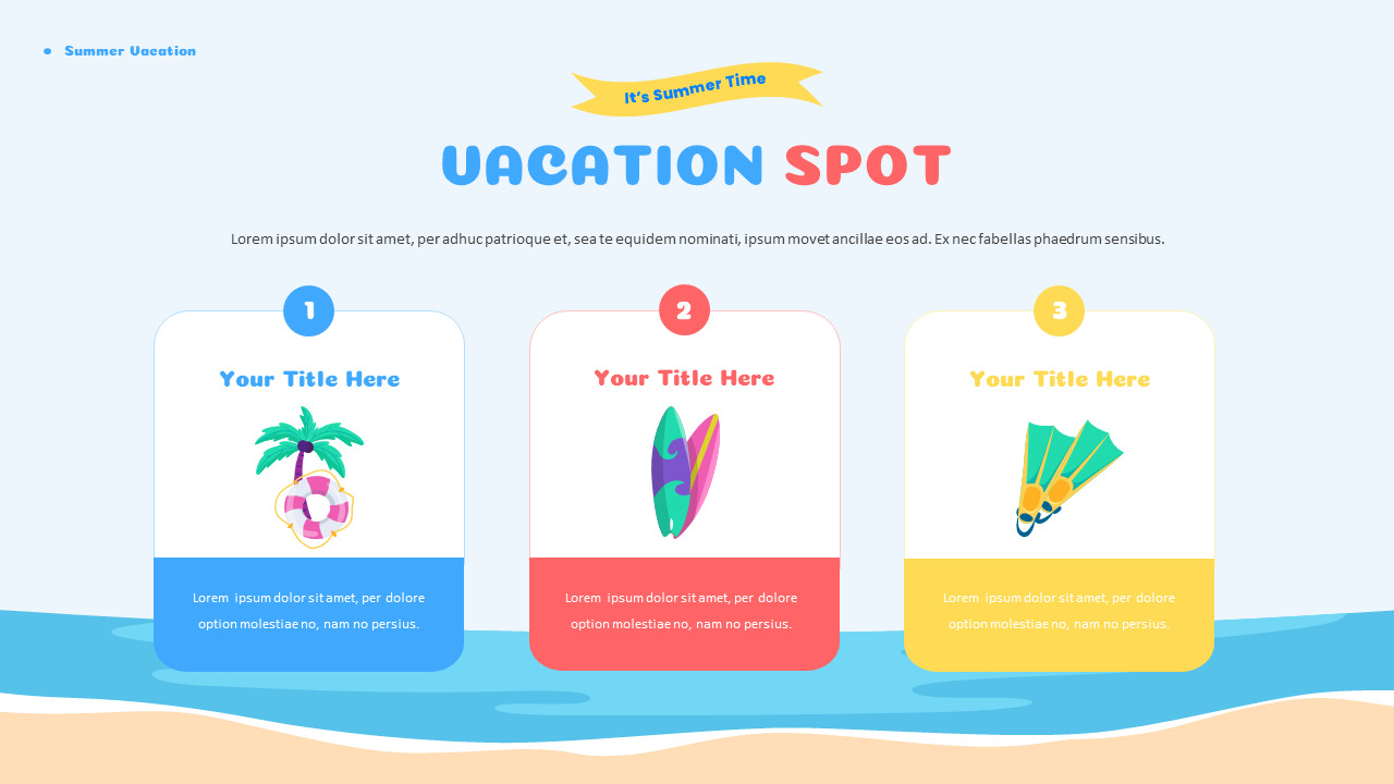 Summer Vacation Easy Presentation Template