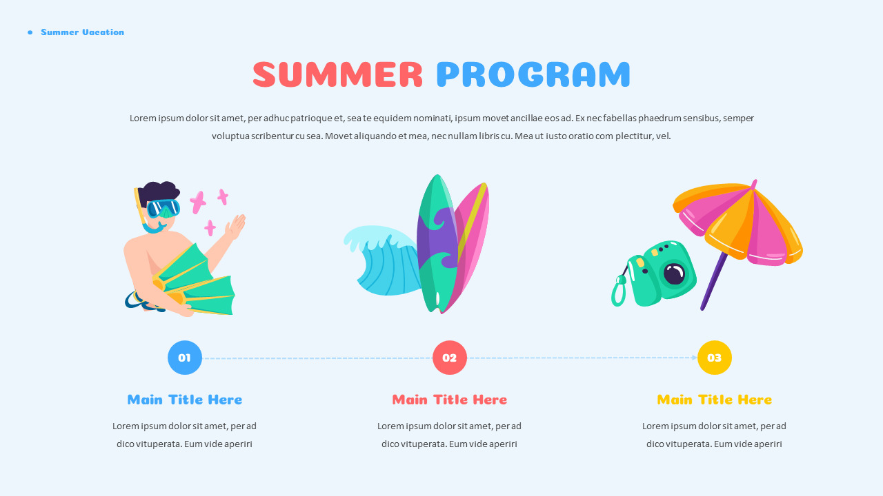 Summer Vacation Easy Presentation Template