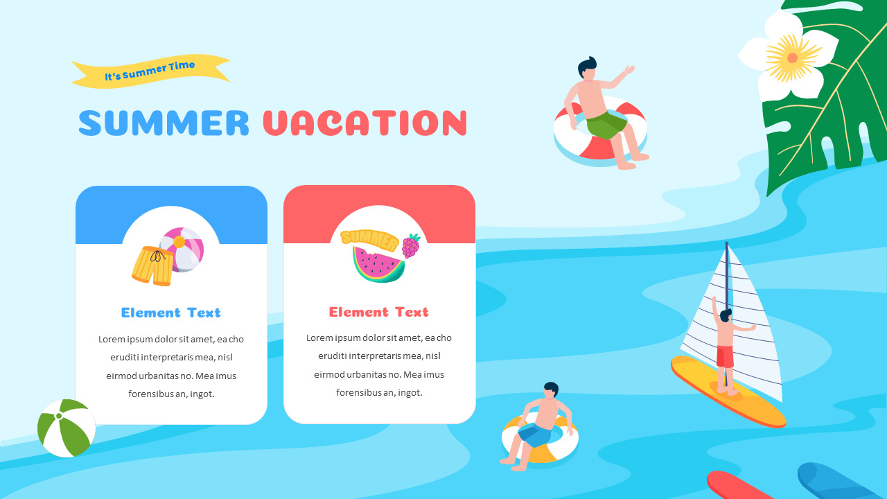 Summer Vacation Easy Presentation Template