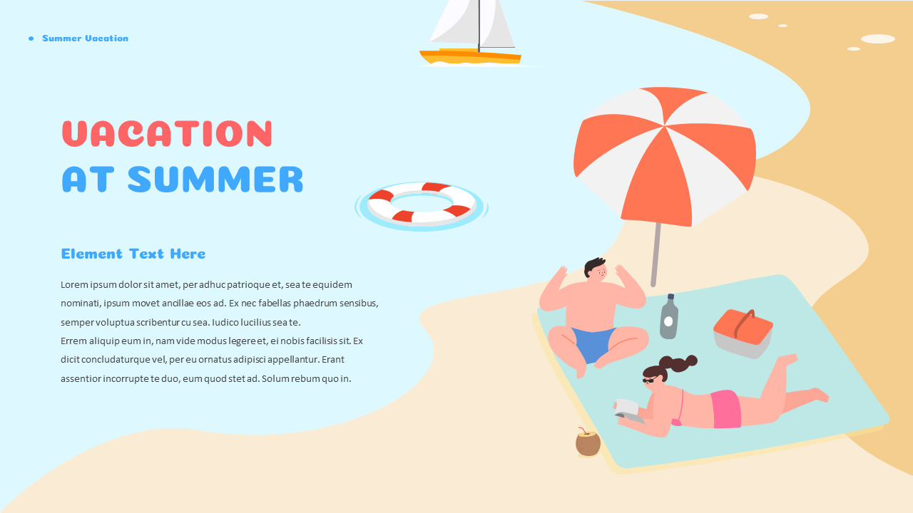 Summer Vacation Easy Presentation Template