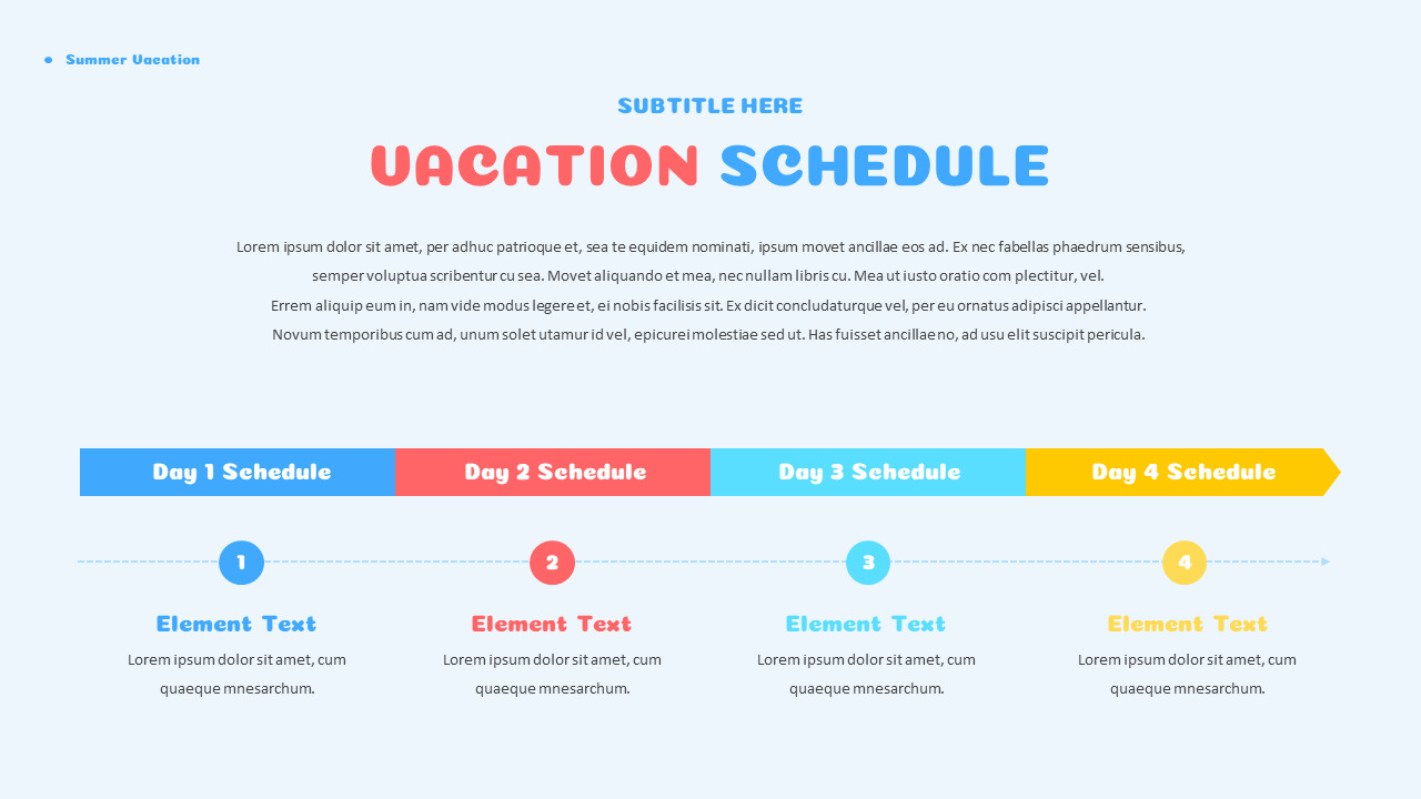 Summer Vacation Easy Presentation Template