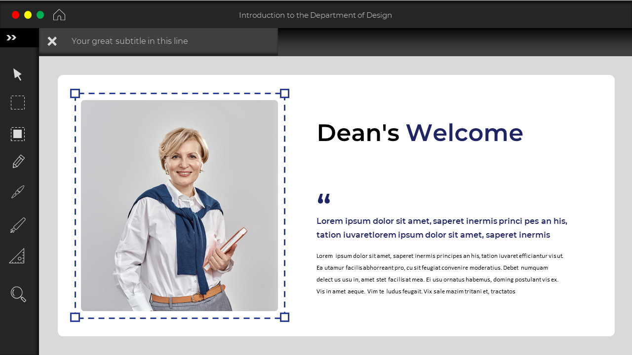 Department of Design Product Pitch Presentation Template