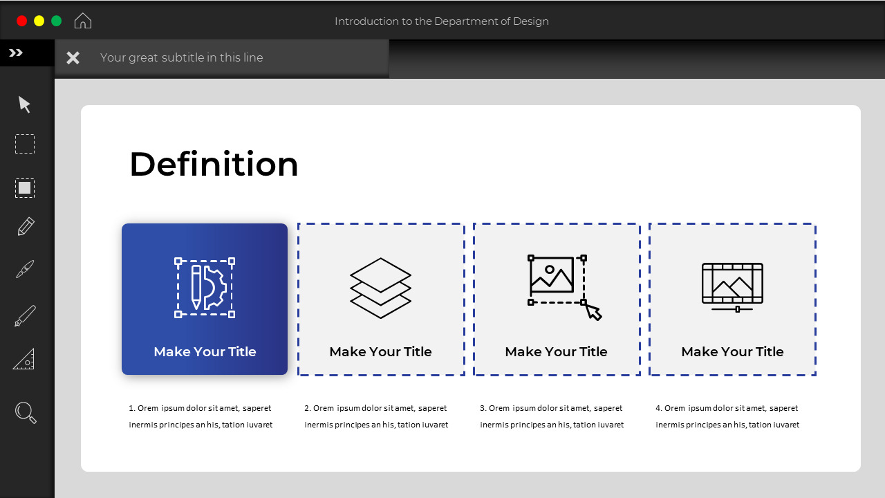 Department of Design Product Pitch Presentation Template
