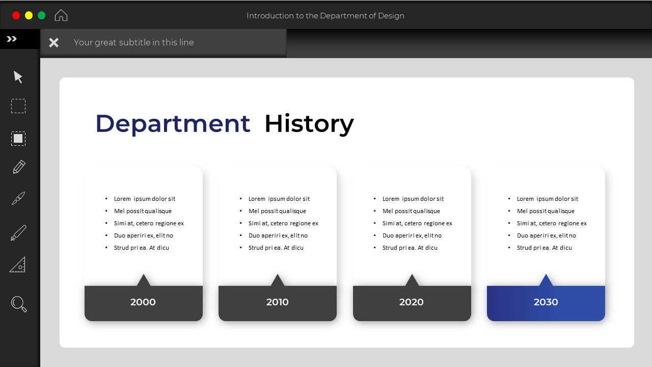 Department of Design Product Pitch Presentation Template