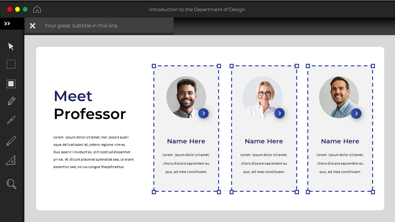 Department of Design Product Pitch Presentation Template