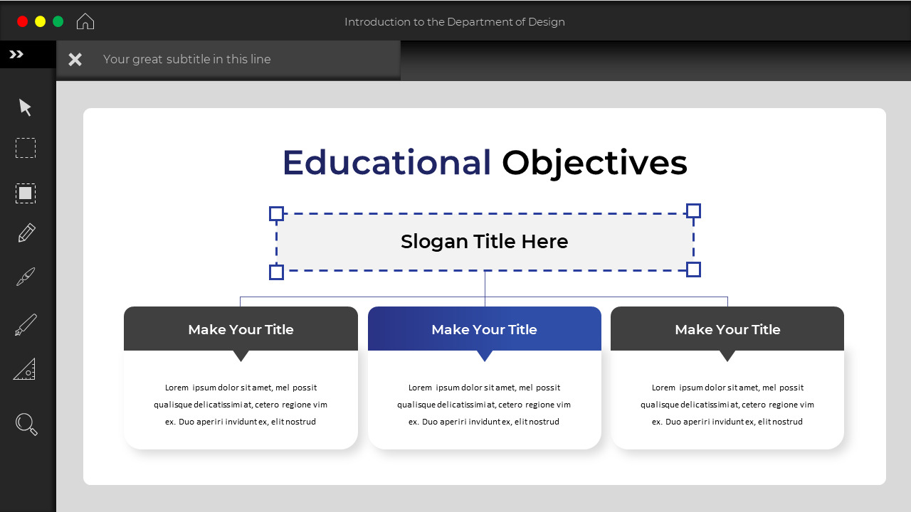 Department of Design Product Pitch Presentation Template