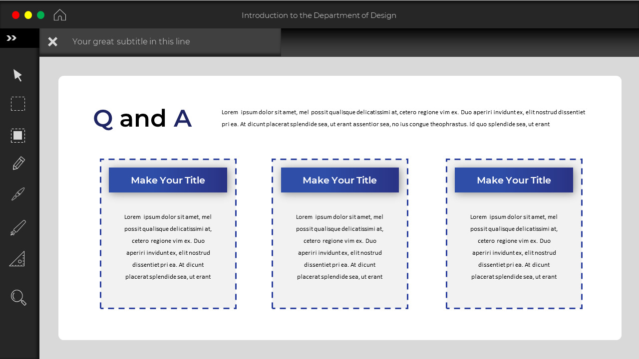 Department of Design Product Pitch Presentation Template