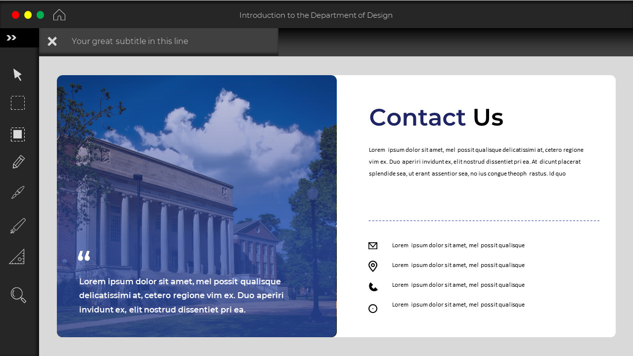 Department of Design Product Pitch Presentation Template
