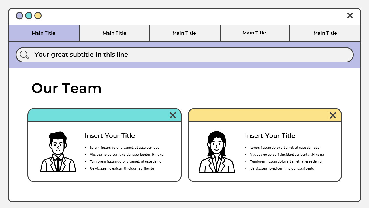 Marketing Project company profile ppt template